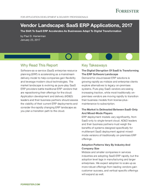 Forrester Report - Vendor Landscape: SaaS ERP Applications, 2017 - The ...